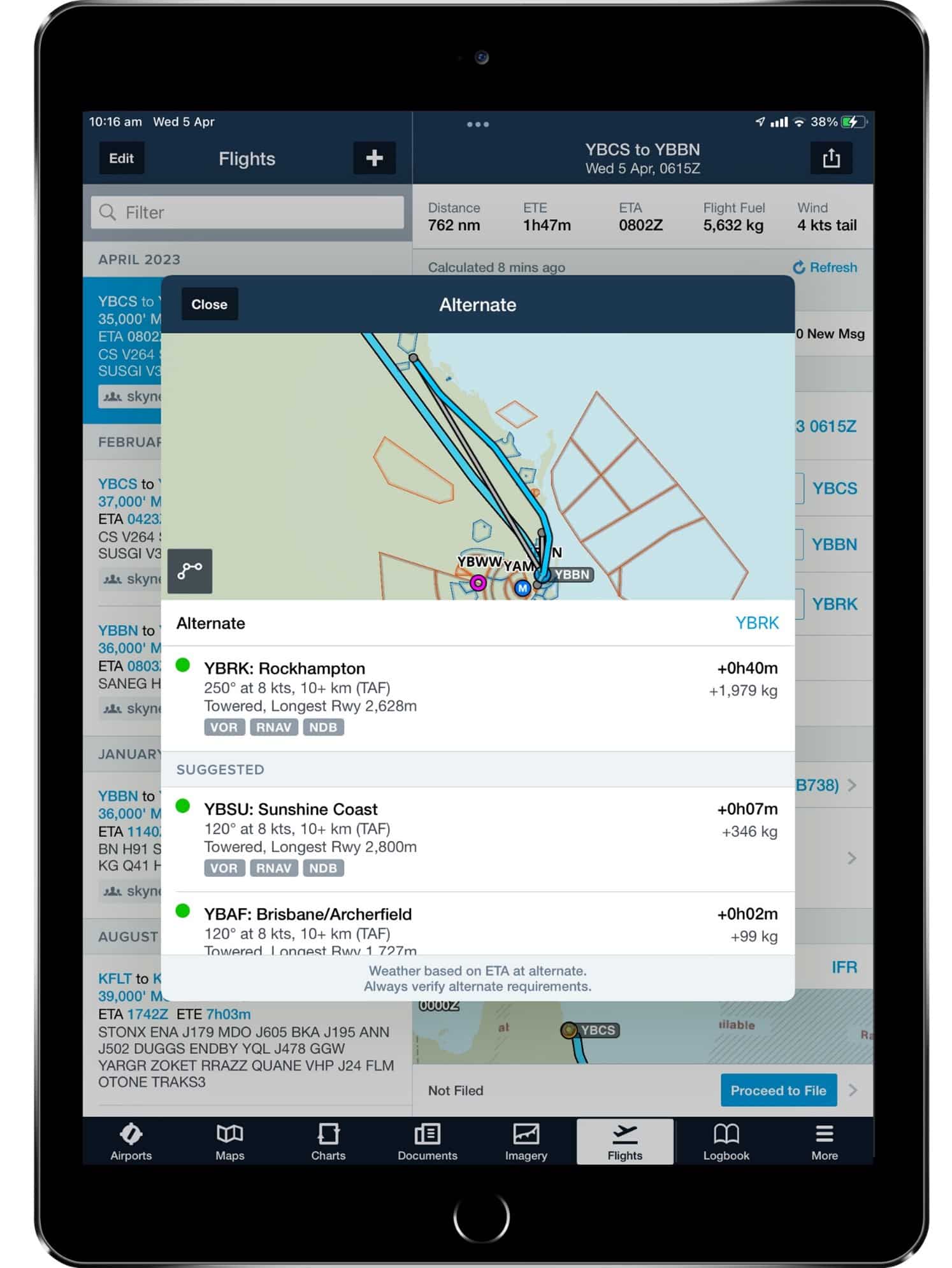 Operational Use Case 1 – Flight Planned Destination Alternate Change ...