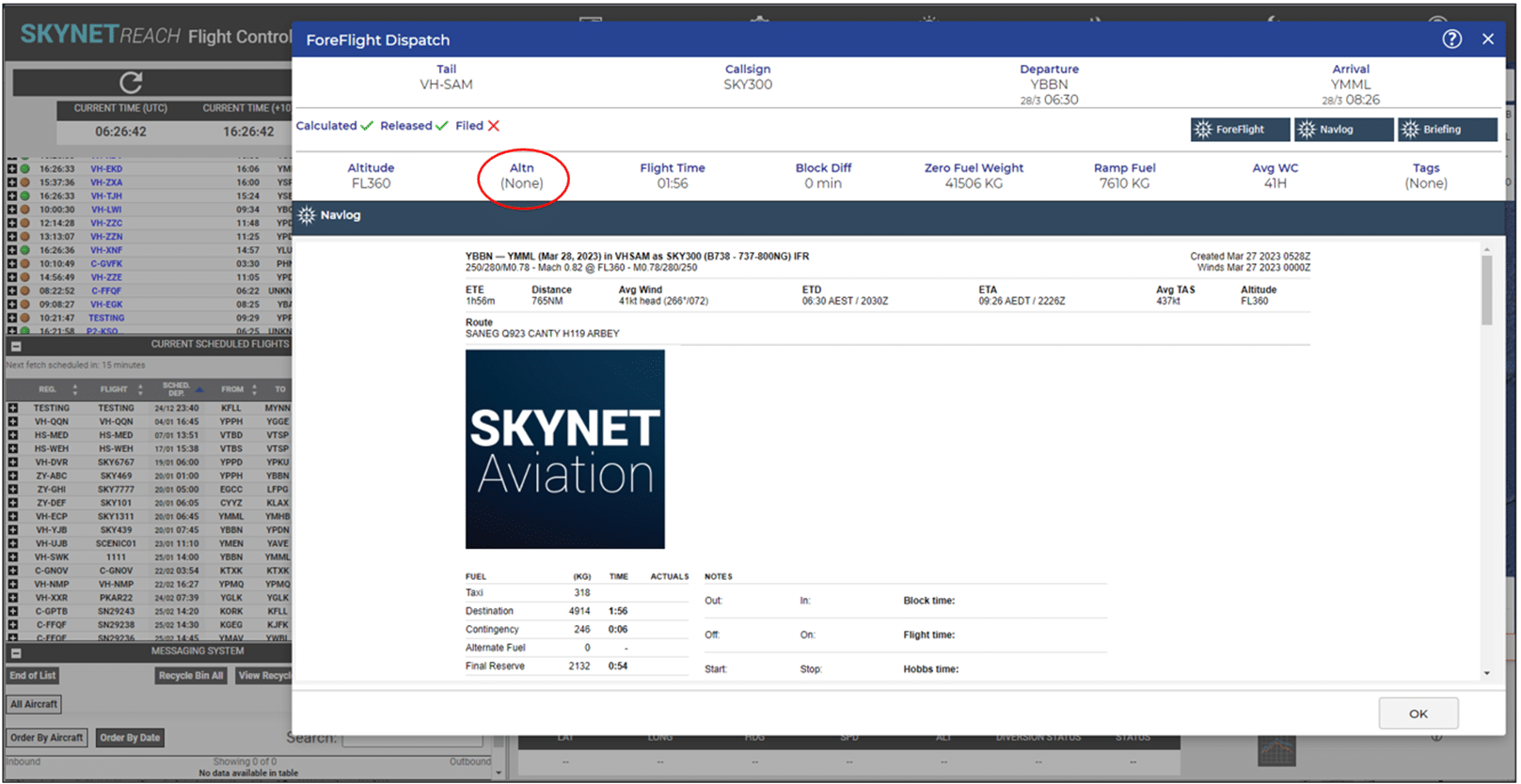 SkyNet Aviation REACH Aero and ForeFlight Mobile - SkyNet Aviation
